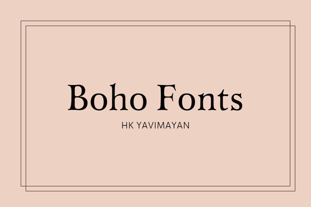 80+ Best Boho Fonts on Canva for Bohemian Graphic Design