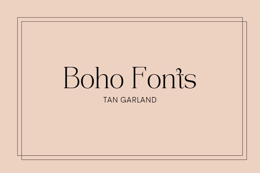 80+ Best Boho Fonts on Canva for Bohemian Graphic Design